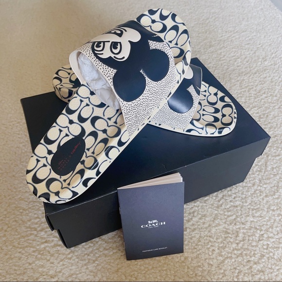 Coach | Shoes | New Coach Disney Mickey Mouse X Keith Haring Sandal ...